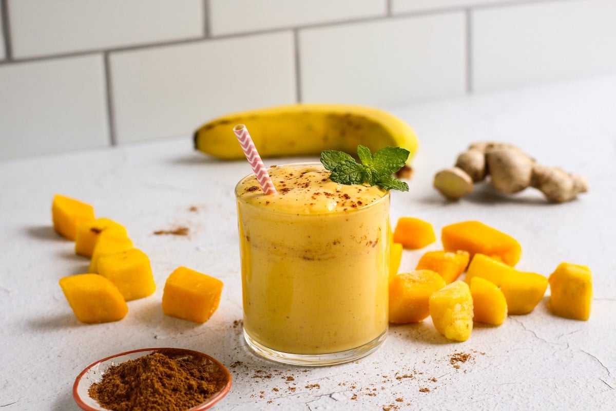 Mango Lassi Smoothie - Bessie Bakes