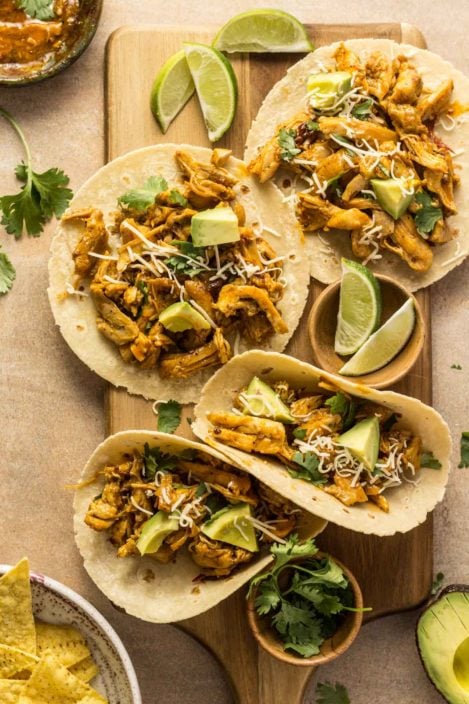 Easy Chipotle Orange Chicken Tacos - Bessie Bakes